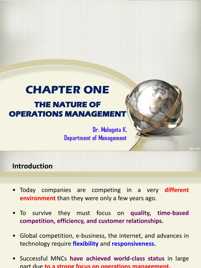 OM-Chapter 1 | PDF