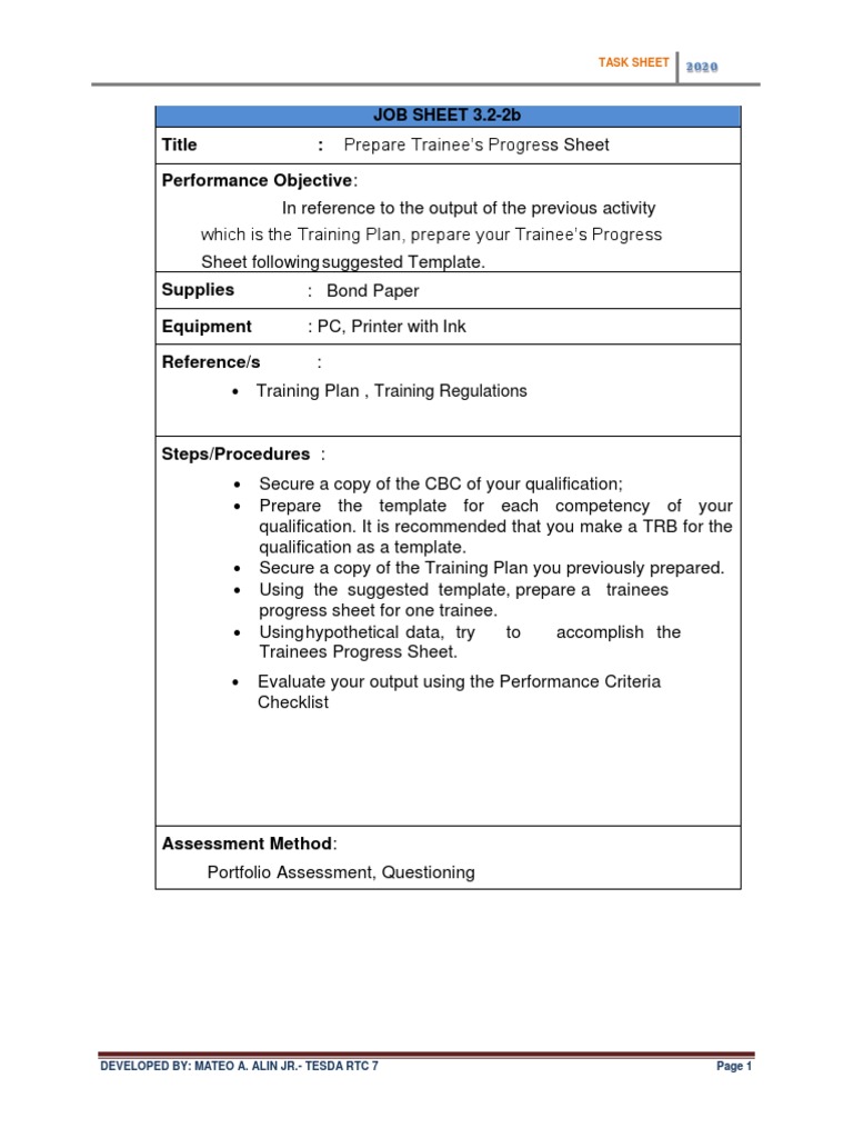 Job Sheet 3.2-2b | PDF