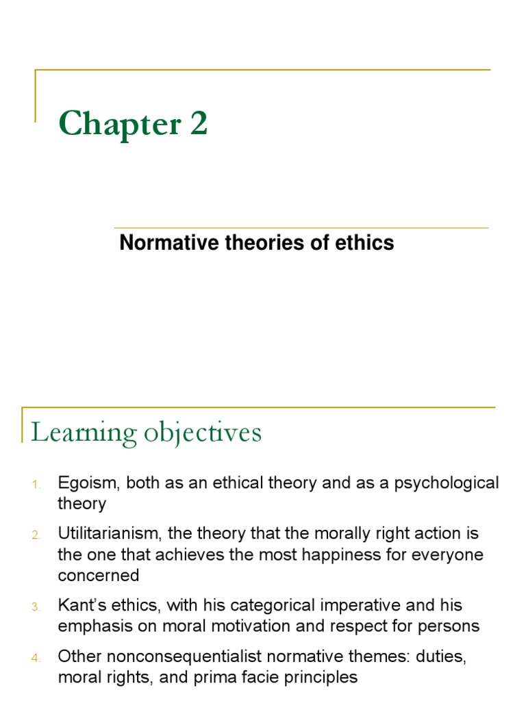 Normative Ethical Theories Explained | PDF | Utilitarianism | Morality