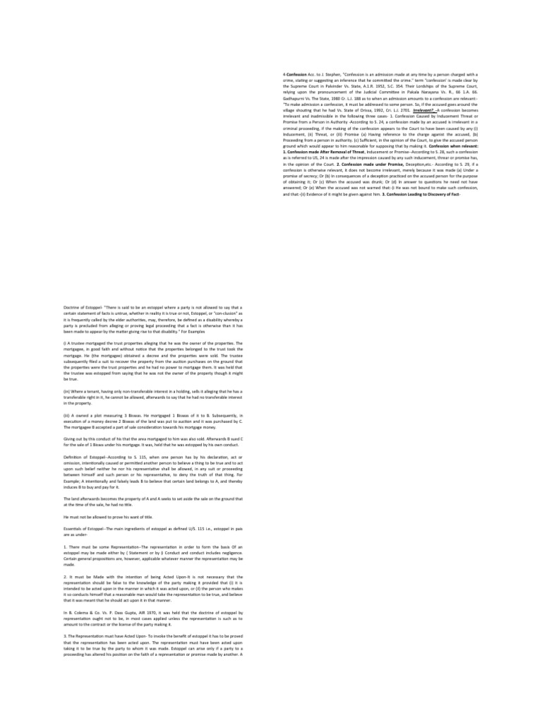 Confession Notes | PDF