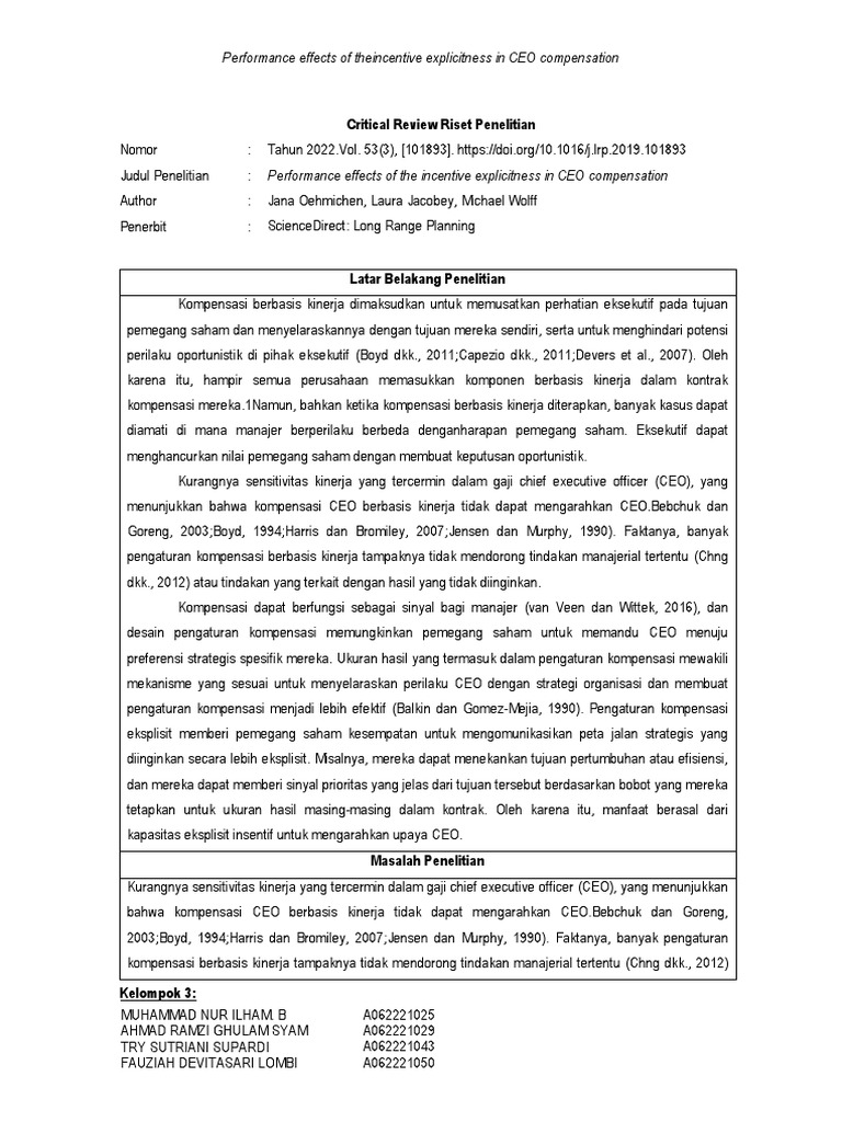 Tugas 2 CR3 Kelompok 3 | PDF