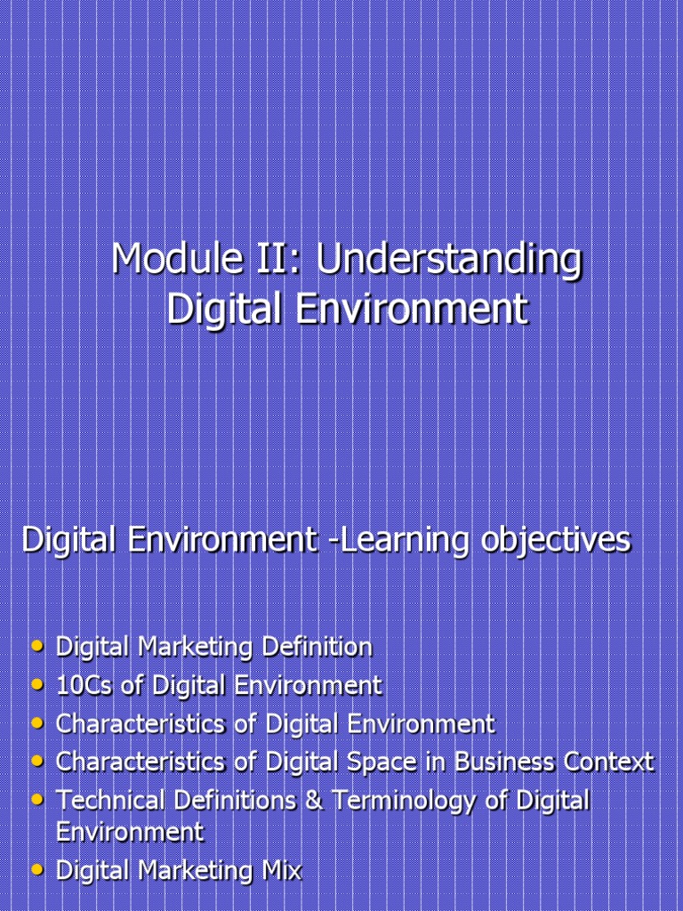 EDM - Module II - Intro. To Digital Marketing | PDF | Byte | Marketing