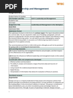 Cmi Level 5 Management and Leadership Sample Workbook Unit 501 | PDF ...