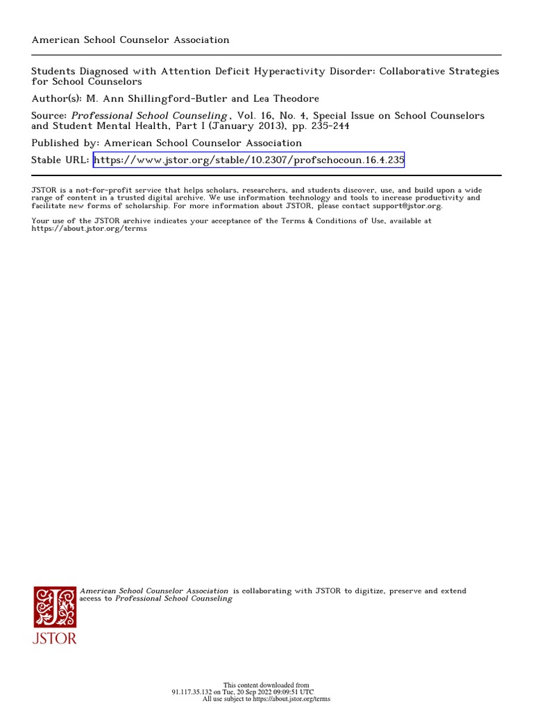 Students Diagnosed With Attention Deficit Hyperactivity Disorder ...