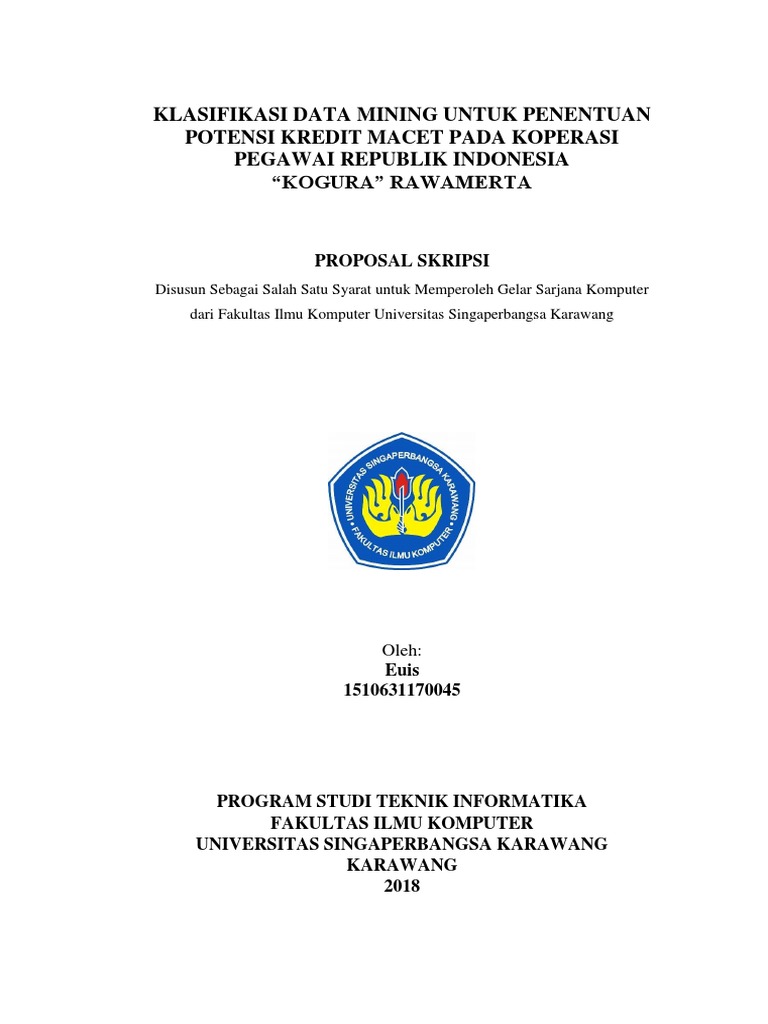 Proposal Bab 1 - Bab 2 Ayey | PDF