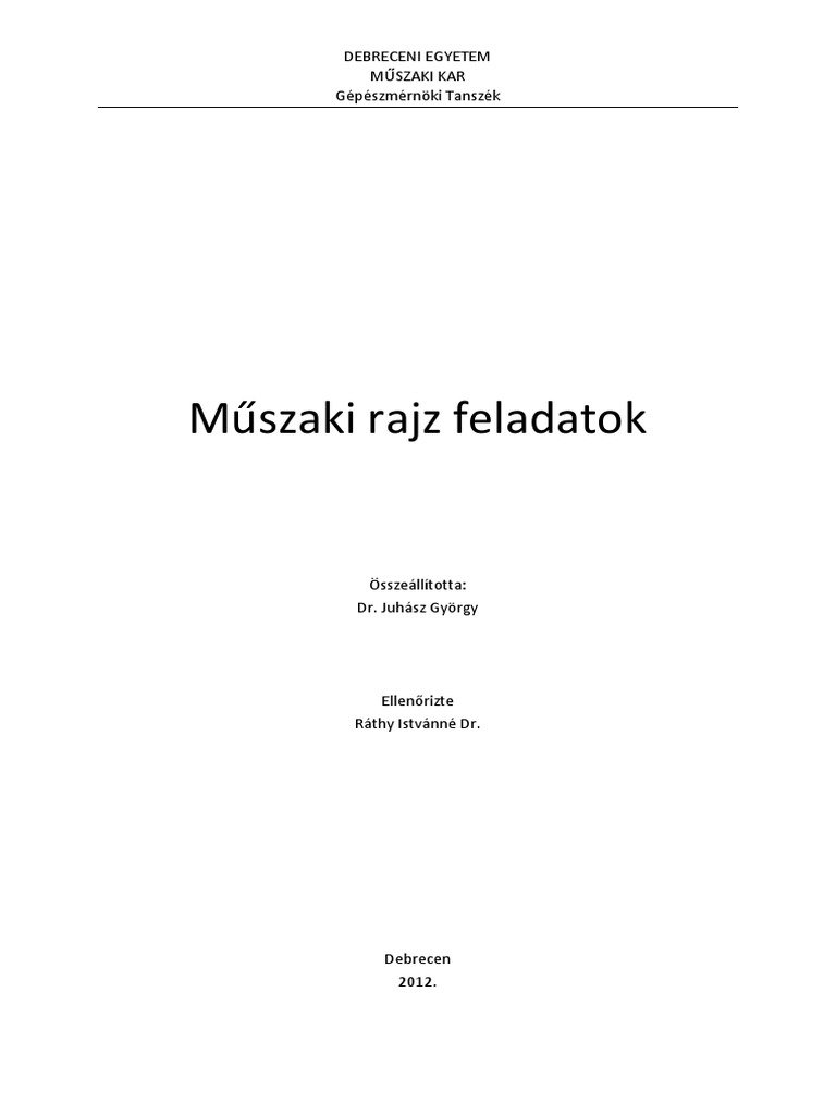 Adoc - Pub - Mszaki Rajz Feladatok | PDF