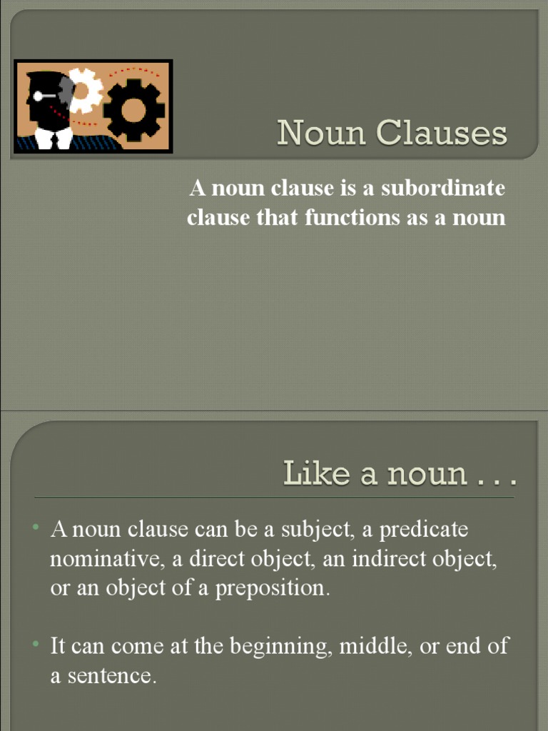Noun Clauses 1 | PDF