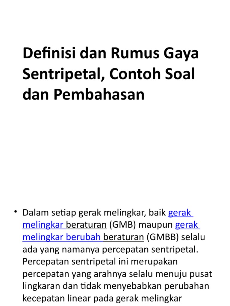 2b - Gaya Sentripetal | PDF