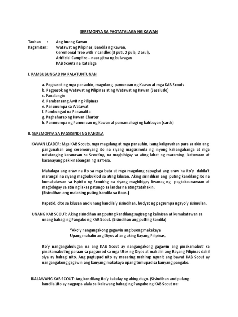 Script Investiture Ceremony | PDF
