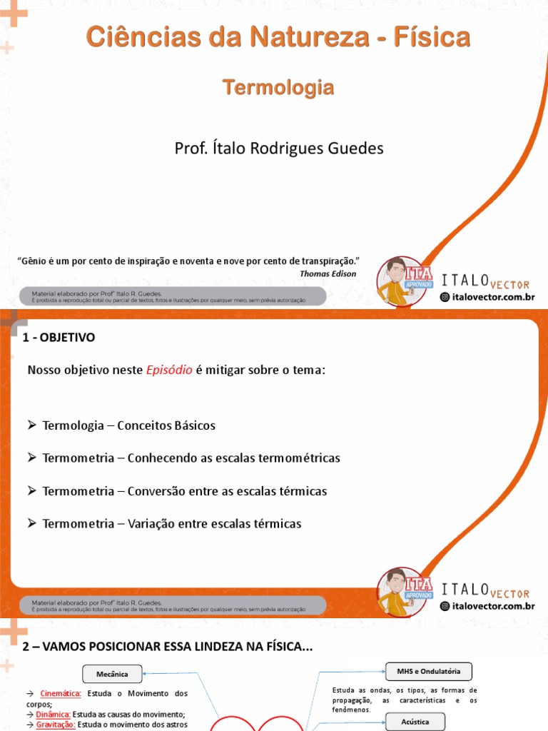 Slides Introducao A Termologia Conceitos Basicos | PDF | Temperatura ...