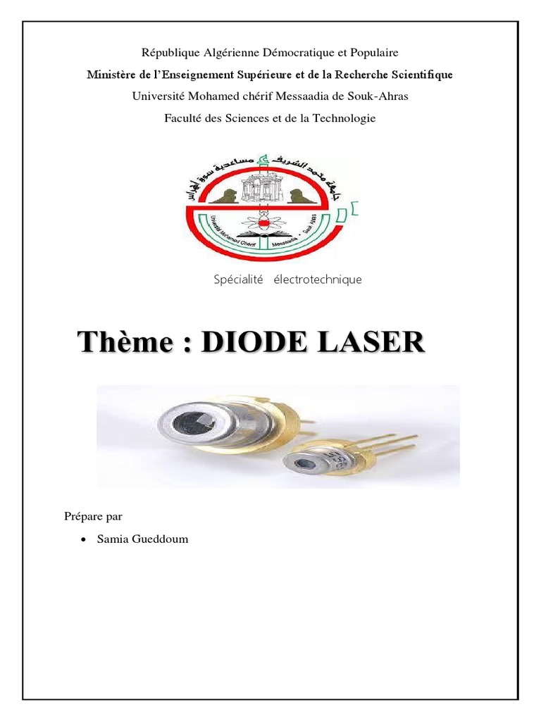 Définition et fonctionnement des diodes laser | PDF | Technologie et ...