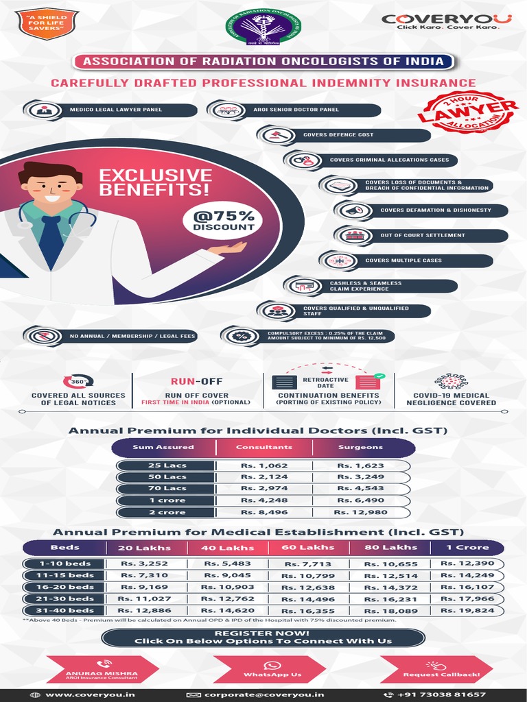 AROI Professional Indemnity Brochure | PDF | Professional Liability ...