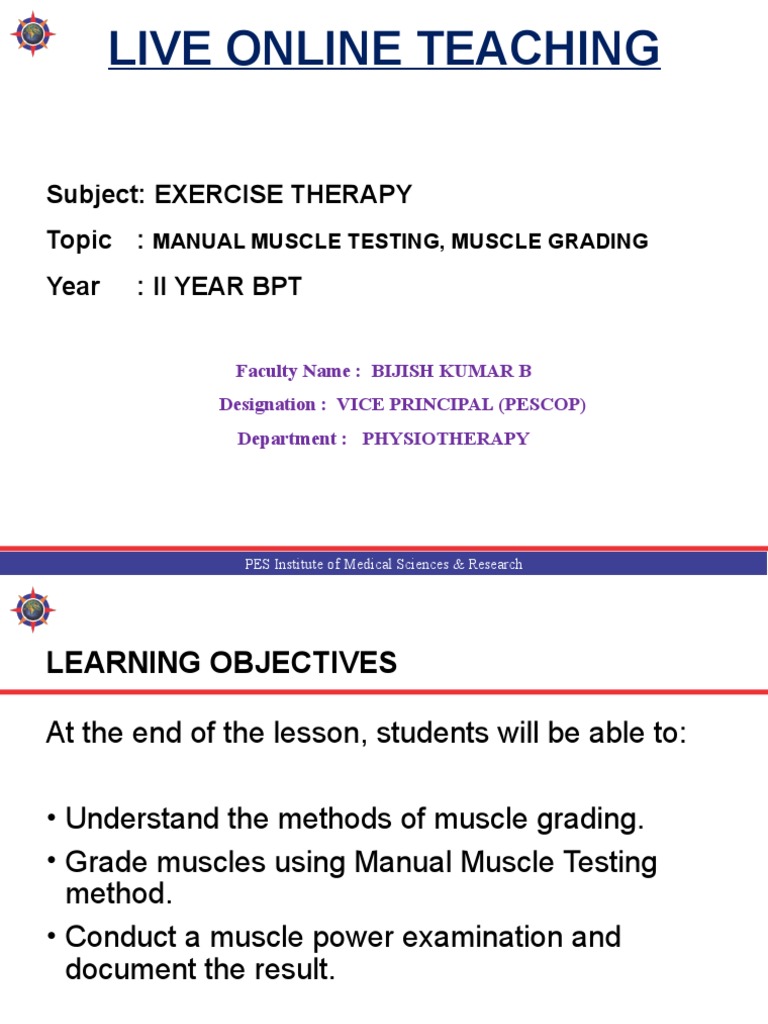 Manual Muscle Testing and Grading Guide | PDF | Anatomical Terms Of ...
