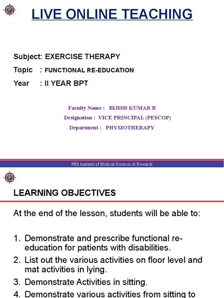 Functional Re Education | PDF | Anatomical Terms Of Motion | Chair