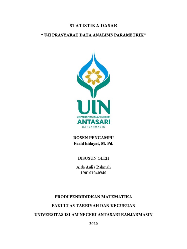Makalah Statistika Dasar-Uji Analisis Parametrik | PDF Makalah Statistika Dasar-Uji Analisis Parametrik | PDF