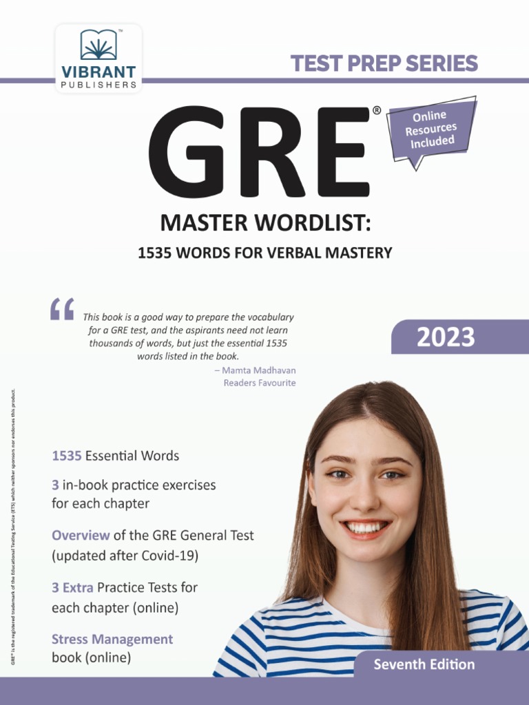 GRE Master Wordlists 1535 - 2023 Sample | PDF