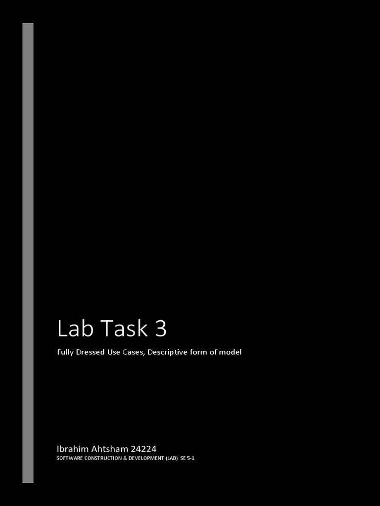 Lab Task 3 Fully Dressed Use Cases | PDF | Use Case | Point Of Sale