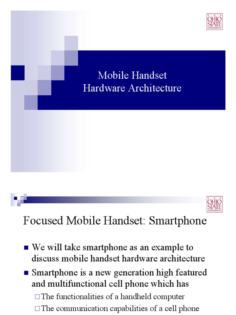 Mobile Handset Architecture | PDF | I Phone | Smartphone