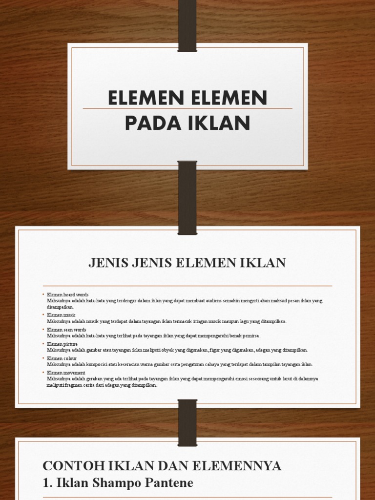 Elemen Elemen Pada Iklan | PDF