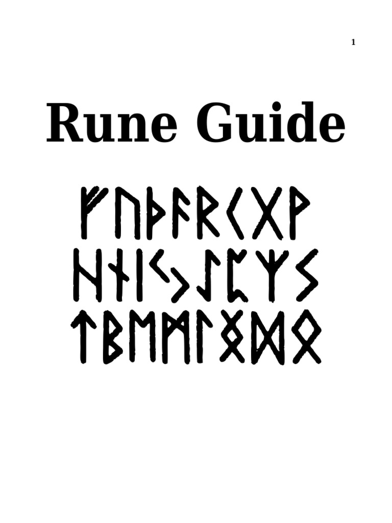 Rune Guide | PDF | Question | Soul