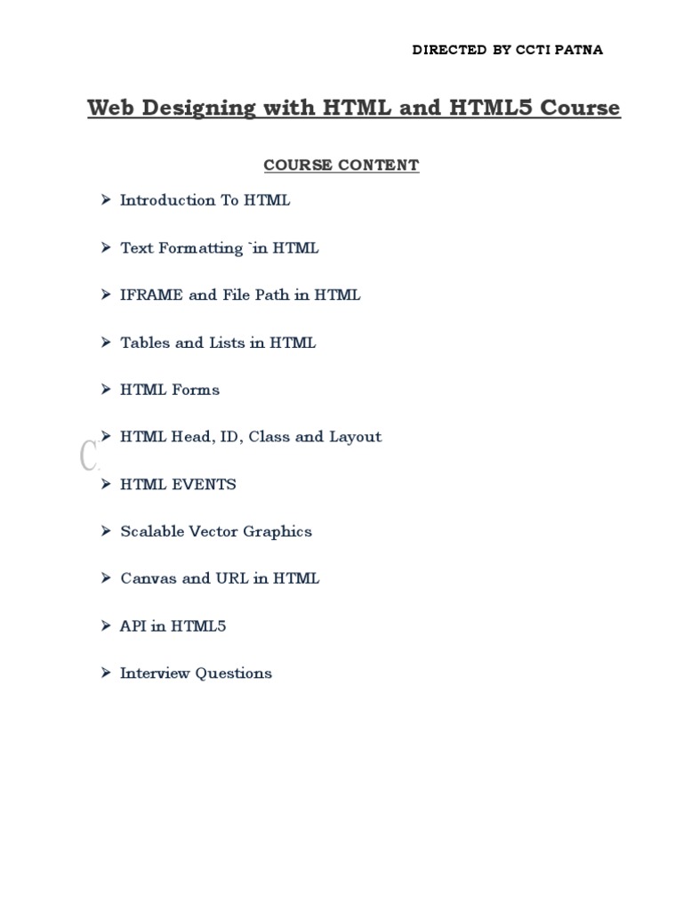 Course Content | PDF | C++ | J Query