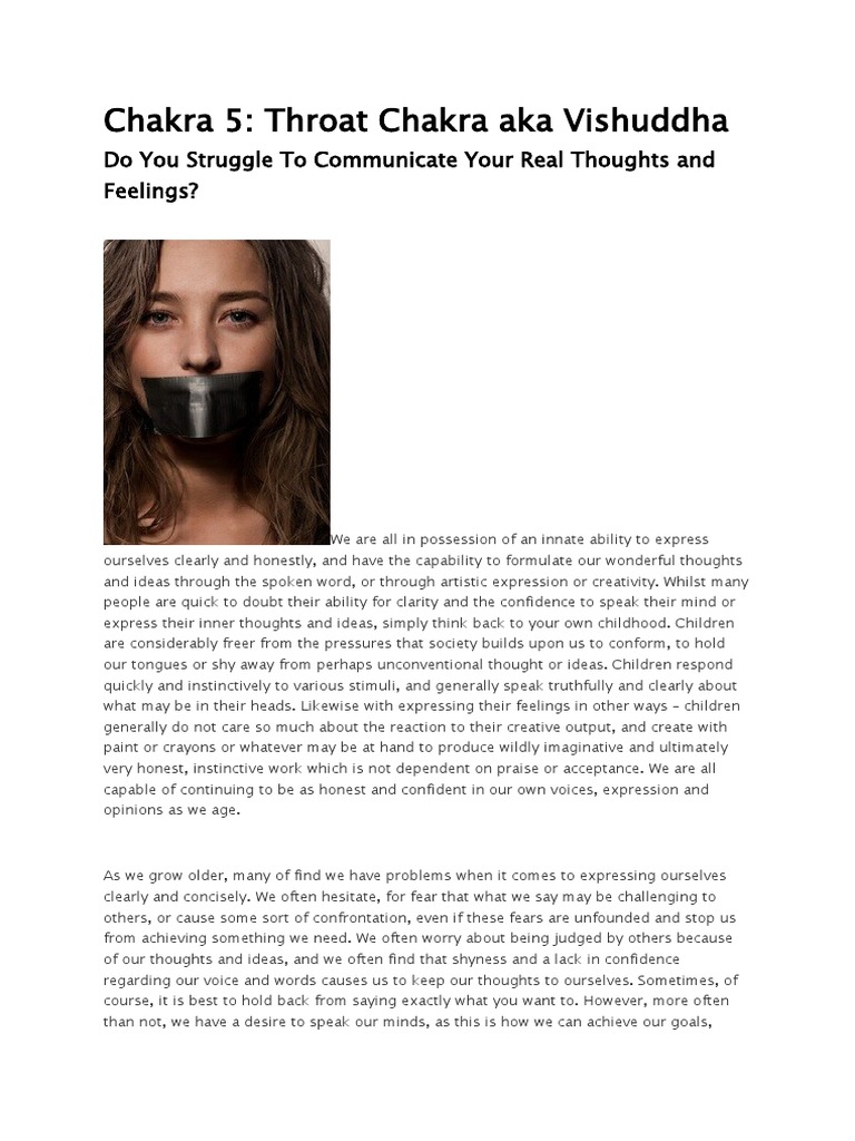 Throat Chakra | PDF | Career & Growth