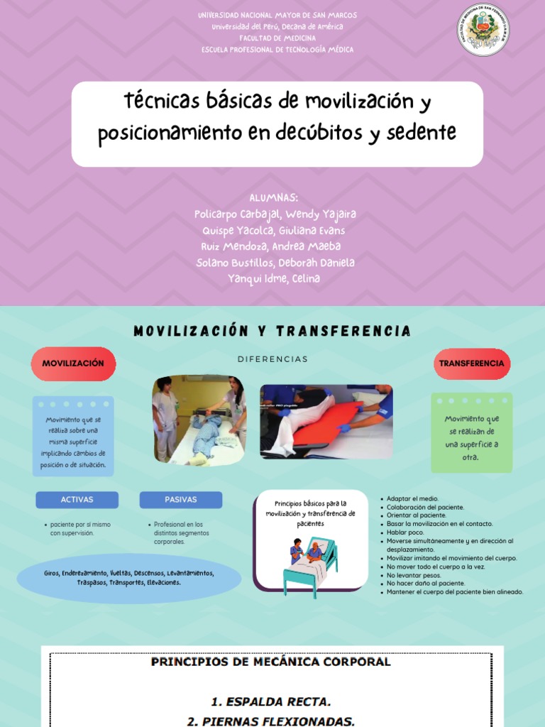 Técnicas de movilización a posición sedente | PDF