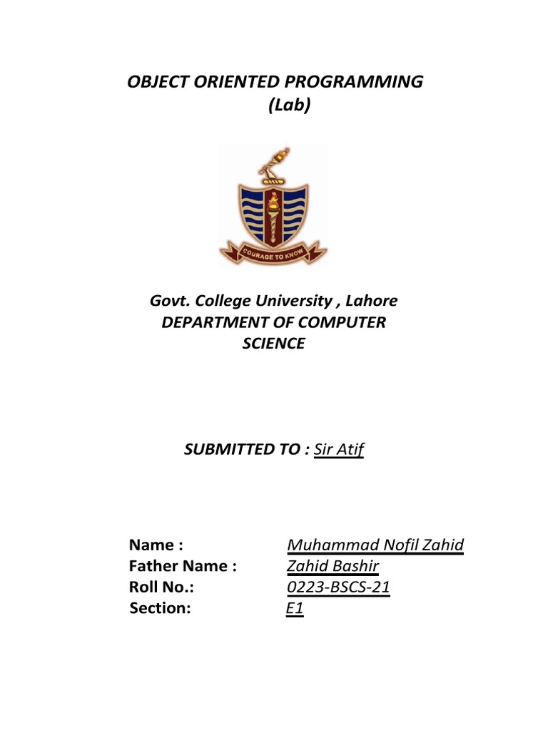 (0223-Nofil-E1) - (Part 1) | PDF | Method (Computer Programming) | Parameter (Computer Programming)