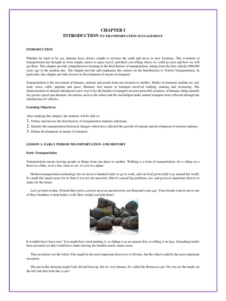TPC 3 Chapter 1 3 | PDF | Transport | Car