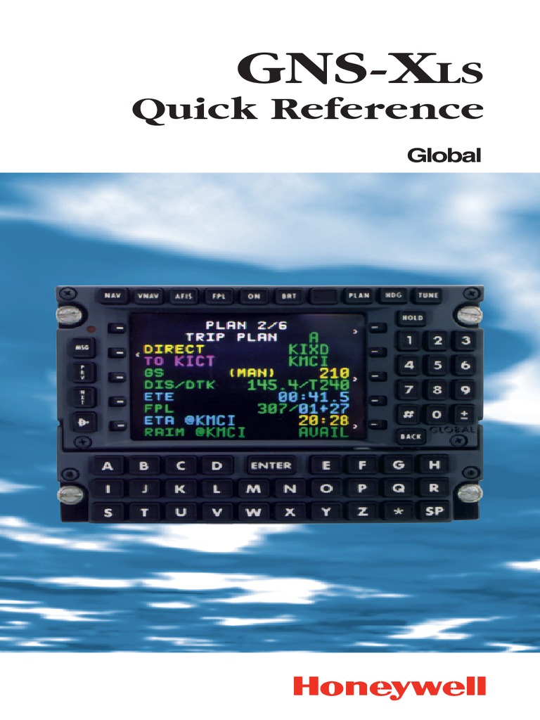 FMS GNS-XLs Quick Reference | PDF | Instrument Flight Rules | Cursor (User Interface)