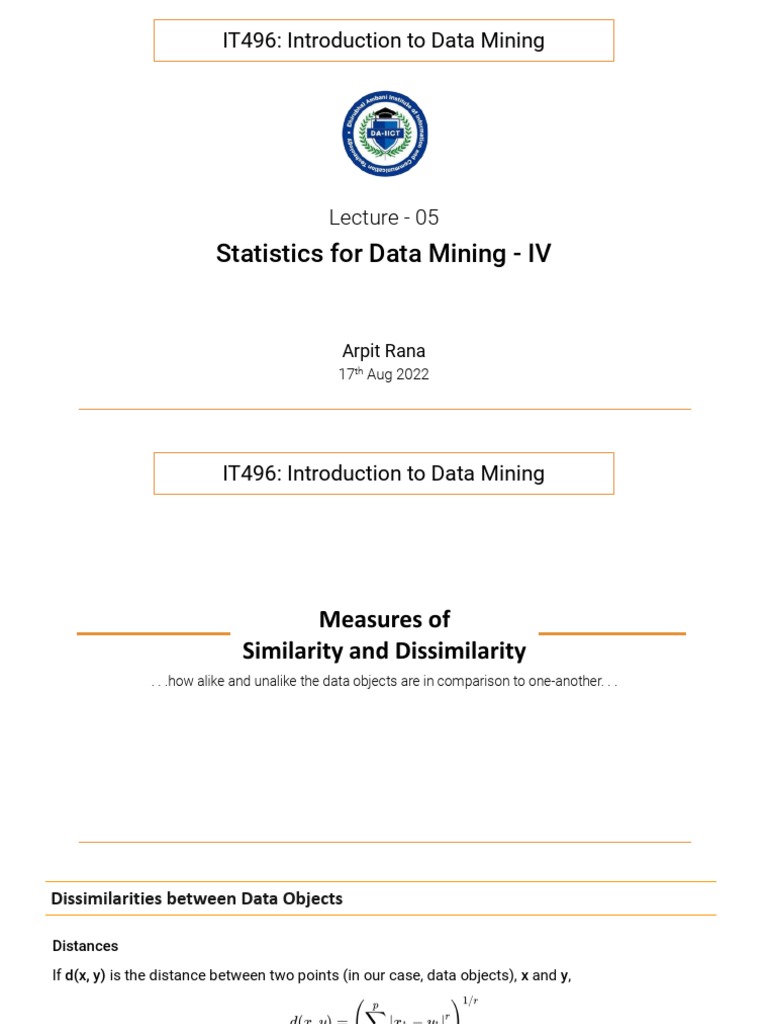 Lec 5 | PDF | Distance | Norm (Mathematics)