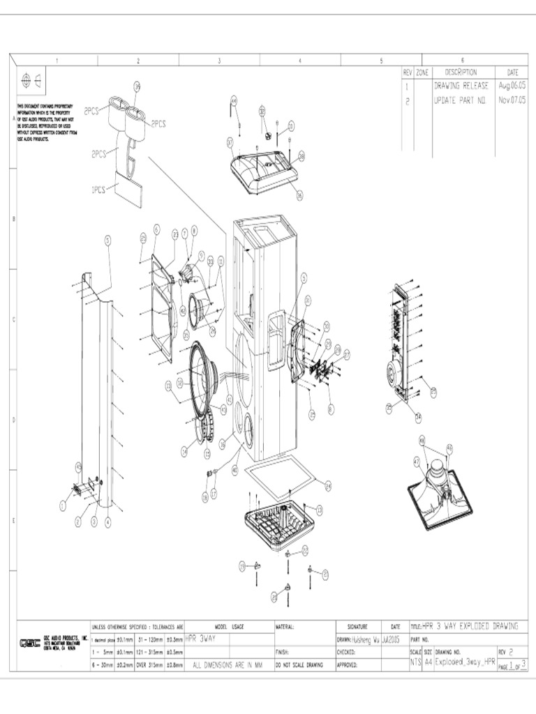 QSC HPR153f SPK DRW | PDF
