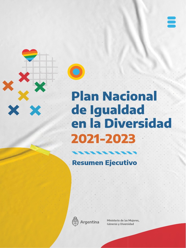 Resumen Ejecutivo Plan Nacional De Igualdad En La Diversidad 2021 2023