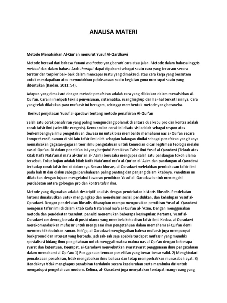 Analisa Materi Modul 10 | PDF