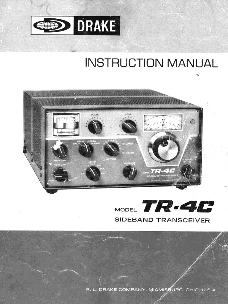 Drake TR4 | PDF | Amplifier | Power Supply
