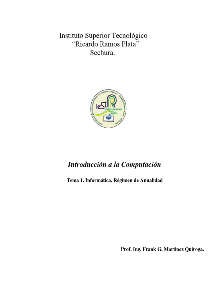 Introduccion A La Computacion | PDF | Microsoft Windows | Hardware de la computadora