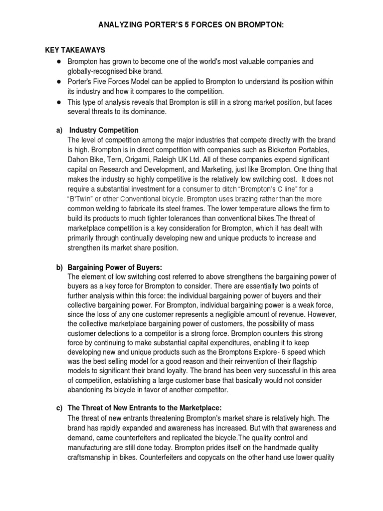 Competitors Analysis Using P5F | PDF | Brand | Marketing