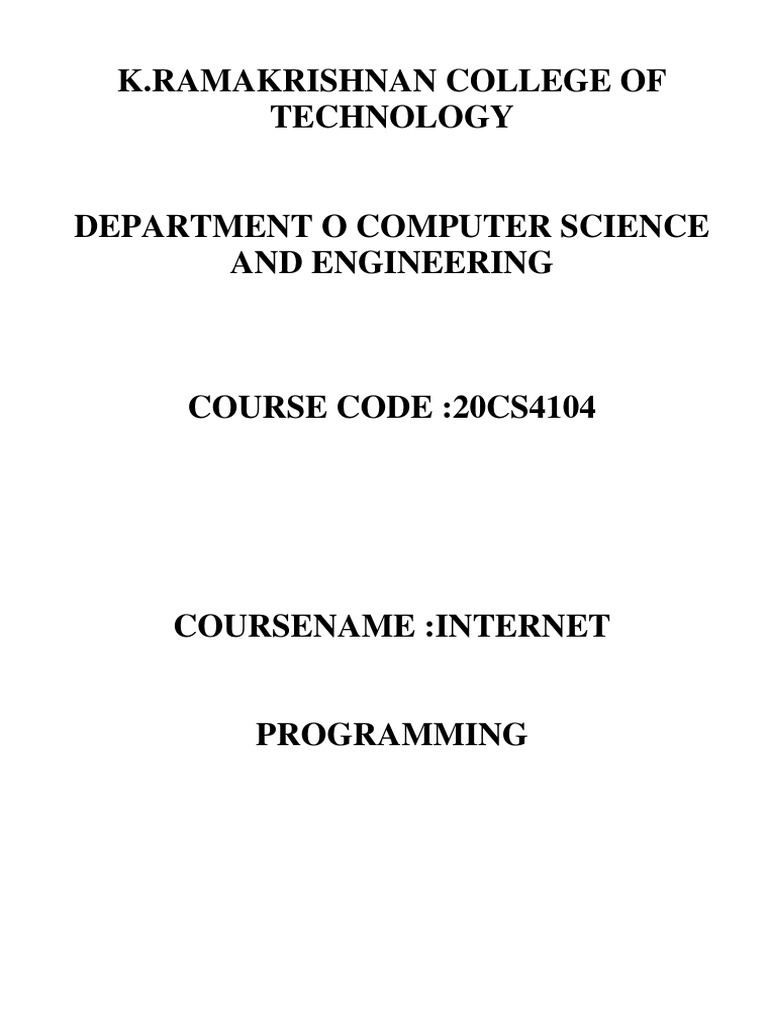 IP Unit2 | PDF