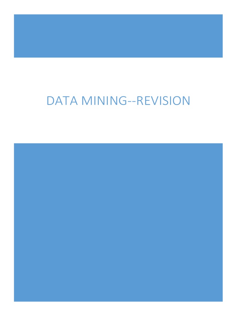 DataMining - Workbook TF | PDF | Cluster Analysis | Statistical Classification