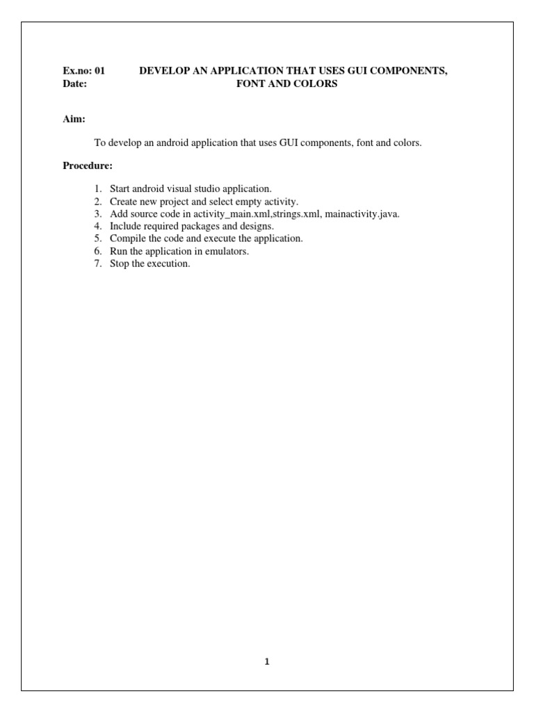 Mad Lab Manual | PDF | Android (Operating System) | Application Software