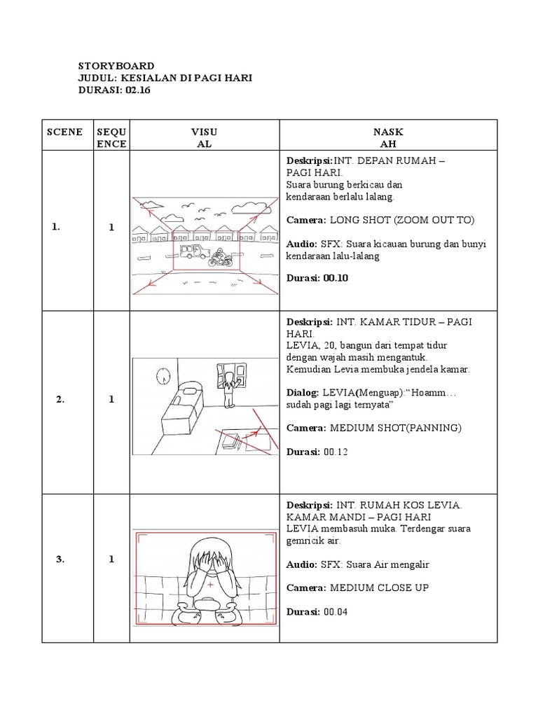 Contoh Storyboard | PDF