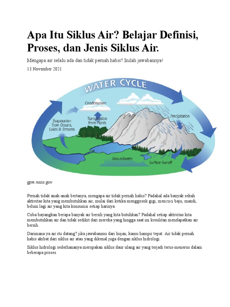 Bahan Ajar Siklus Hidrologi | PDF