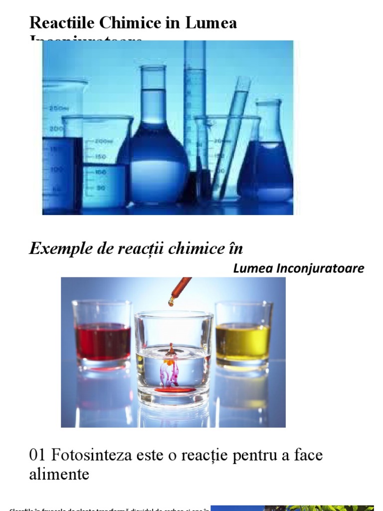 Reactiile Chimice in Lumea Inconjuratoare | PDF