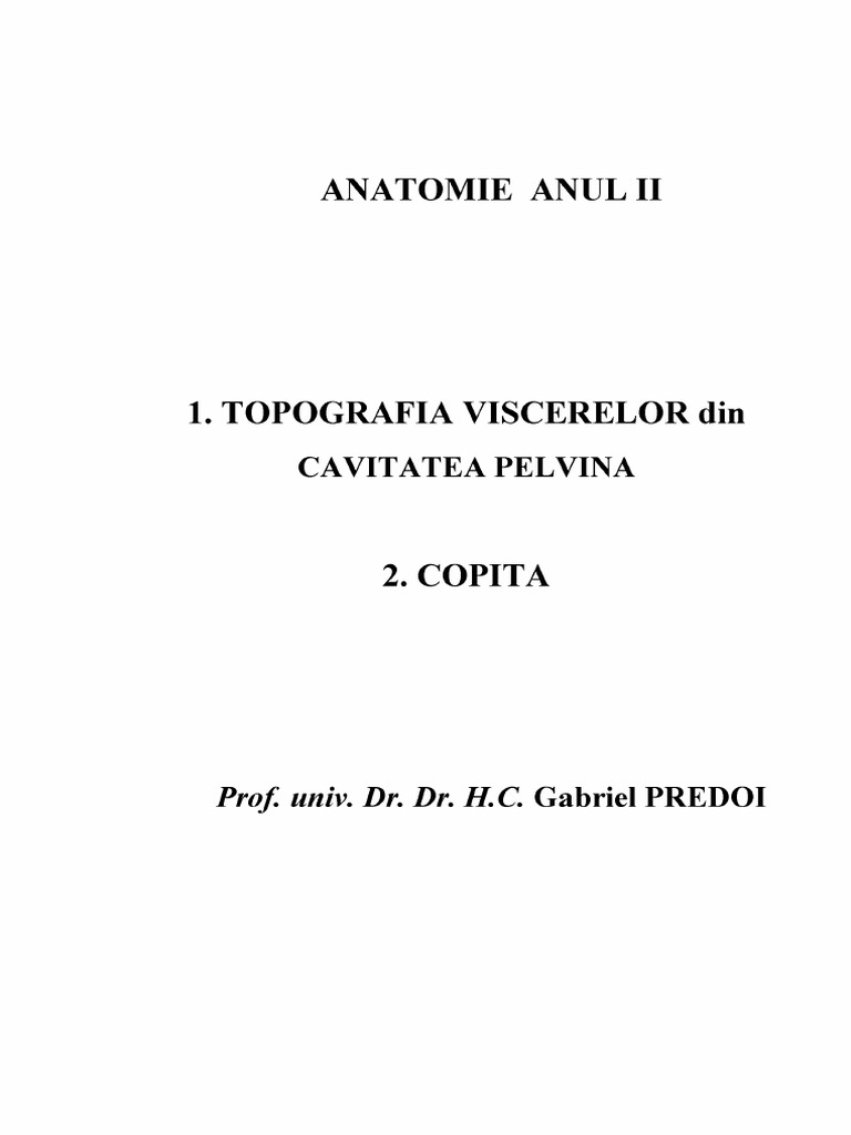 CURS 10 - Cav Pelvina. Copita | PDF
