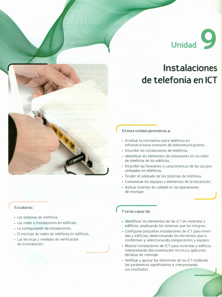 Tema 9. Instalaciones de Telefonia en ICT | PDF | Teléfono | Color