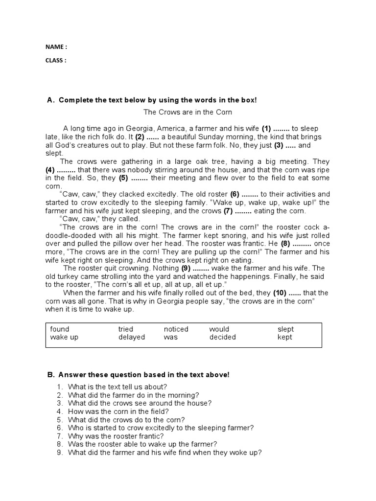 Narrative Exercise | PDF