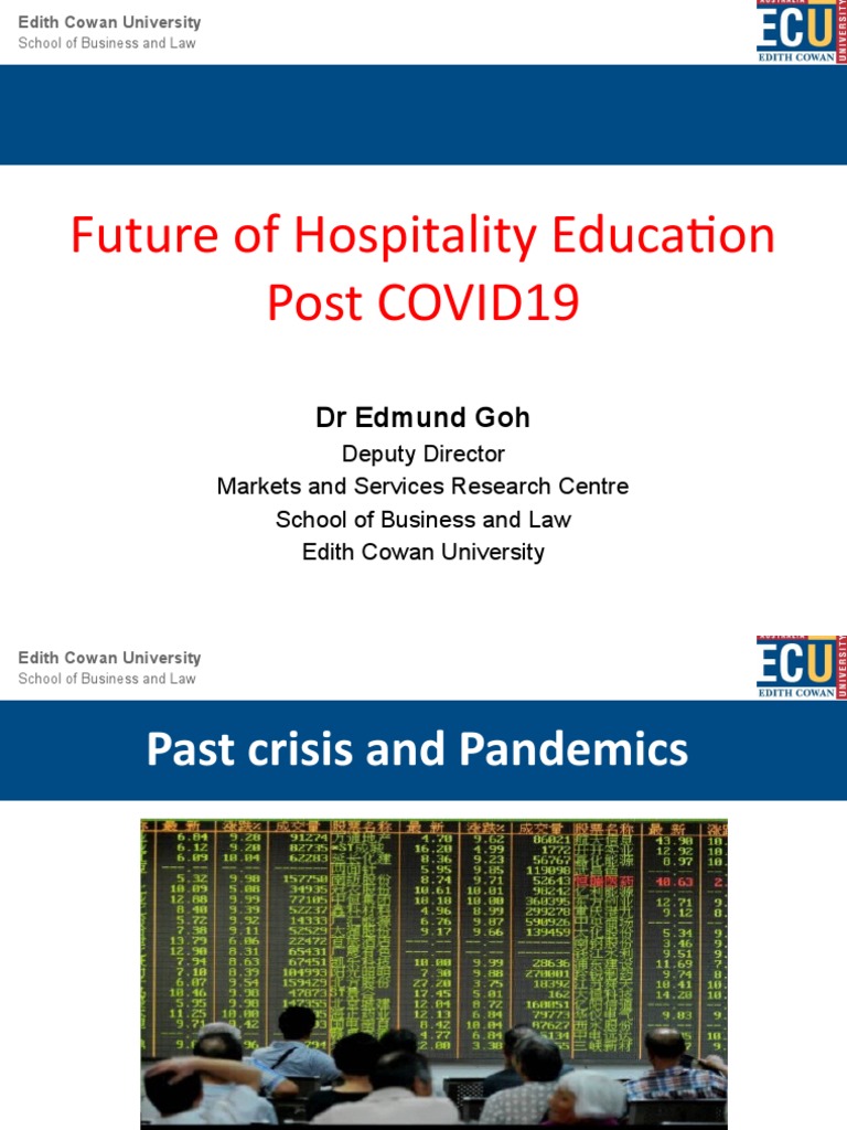Future of Hospitality Education Post COVID19 (DR - Edmund Goh) | PDF ...