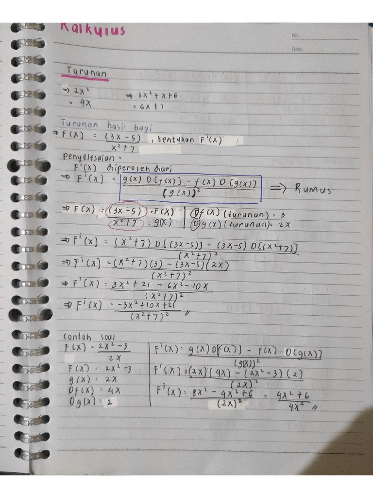 Catatan Kalkulus - 13897 | PDF