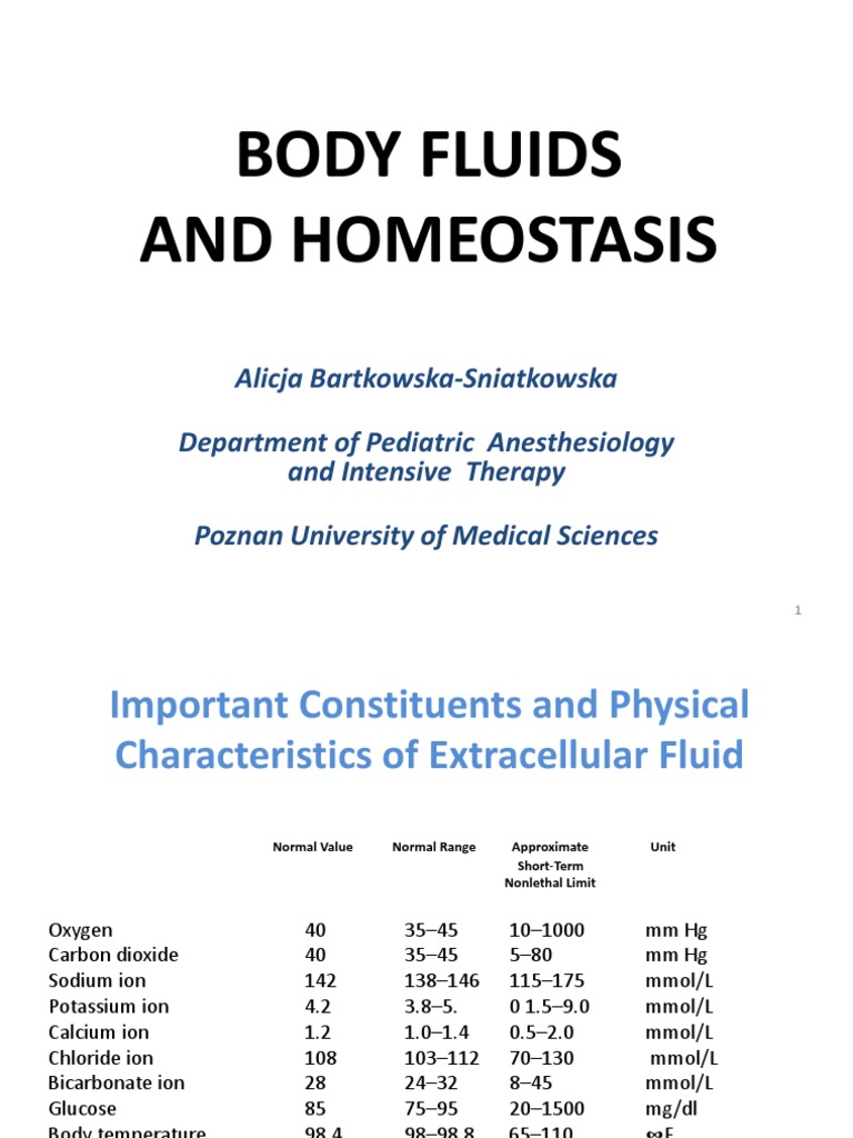 Body Fluids | PDF | Kidney | Osmosis