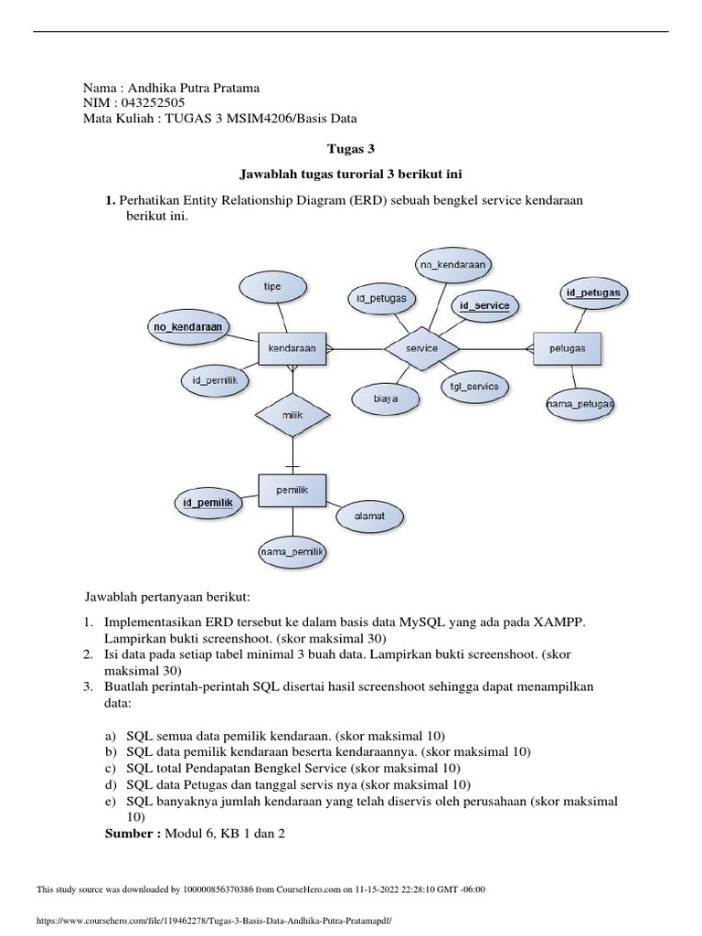 Tugas 3 Basis Data Andhika Putra Pratama PDF | PDF